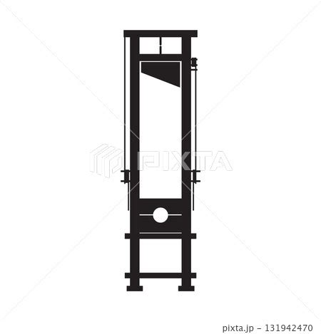 Guillotine Black Silhouetteのイラスト素材 [131942470] Pixta