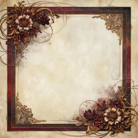 Elegant Border Designs For Invitations Premium Ai Generated Image