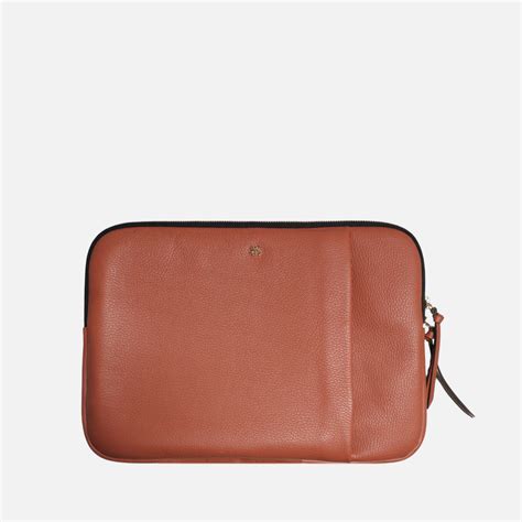Case Para Notebook 13 Em Couro Terracota