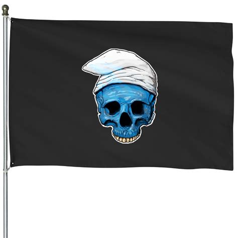 Smurf Skull Smurf House Flags Sold By Chen Li Sku 41203966