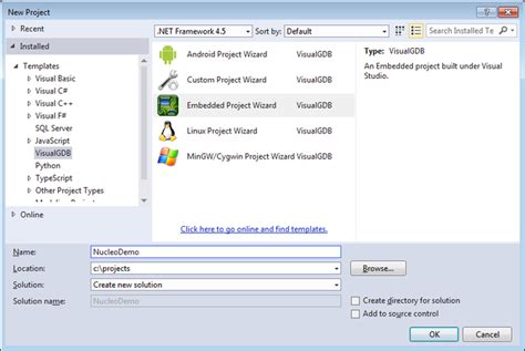 STM Nucleo F RE Tutorial With Visual Studio VisualGDB Tutorials