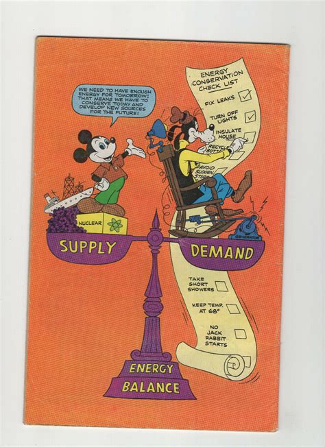 Mickey Mouse And Goofy Explore Energy Conservation Disney Comic 1978