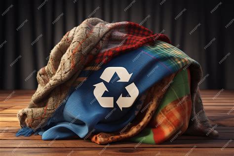 Premium Ai Image Recycling Symbol Integrated Into A Patchwork