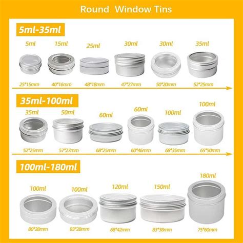 Window Tin Clear Top Tin Flytinbottle