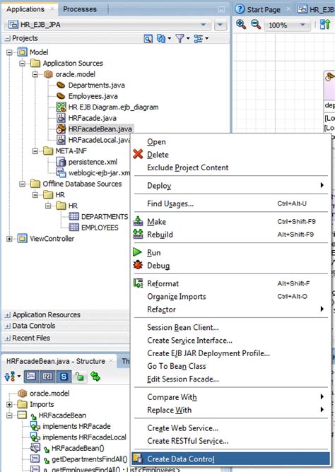 oracle jdeveloper 12c 12 1 3 tutorials building a web application