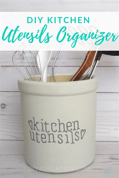 Diy Kitchen Utensil Holder