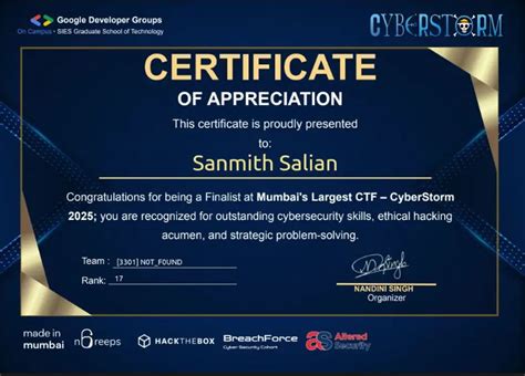 Ctf Cybersecurity Ctflife Osint Forensics Websecurity Sanmith