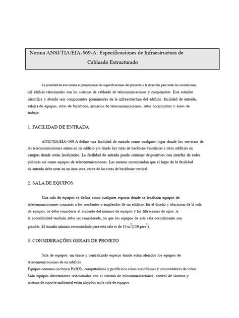 Tia Eia 569 A Pdf Telecomunicaciones