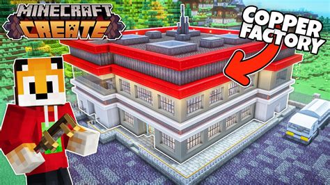 I Built A Massive Copper Factory In Minecraft Create Mod Youtube