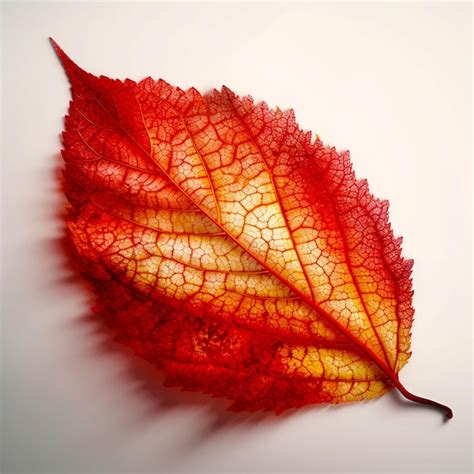 Premium Photo Orange Leaf Isolated On White