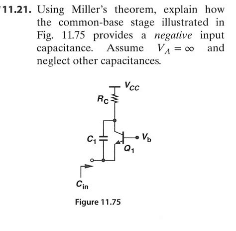 solved 11 21 ﻿using miller s theorem explain how the