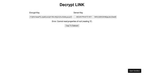 Isimple Decrypt Codesandbox
