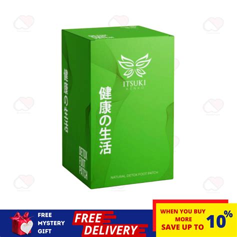 50 Sachets Premium Itsuki Kenko Health Detox Foot Pads Patch Herbal Cleansing Detox Pads