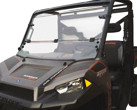 Moose Hard Coated Full Folding Windshield 2009 2018 Polaris Utv Ranger