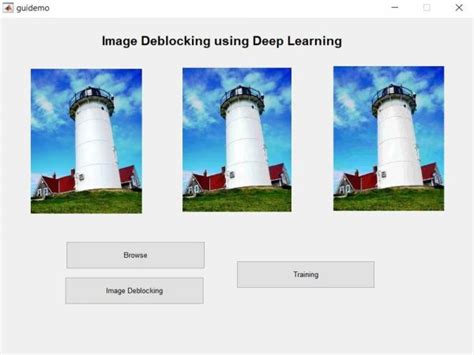 Image Deblocking Using Deep Learning Matlab