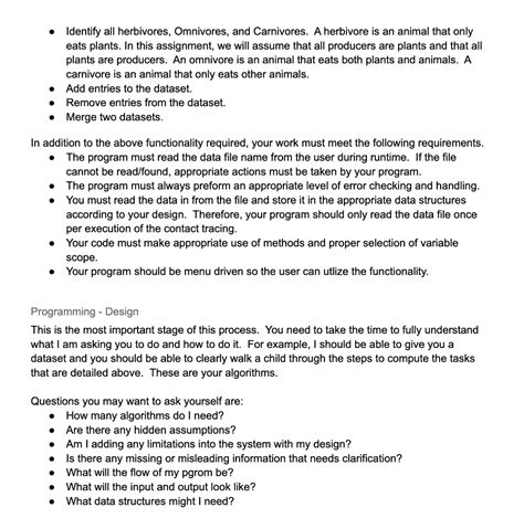 Solved Food Webs In This Assignment You Will Analyze Food