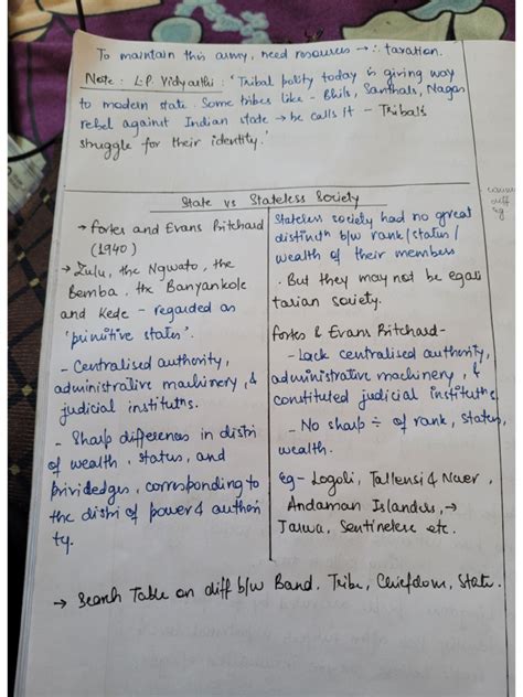 State Vs Stateless Society Notes Pdf