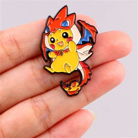 Pokemon ‘pikachu X Charizard 20 Enamel Pin Distinct Pins