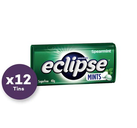 Eclipse Mints Spearmint 40g X 12 Sweet Dealer
