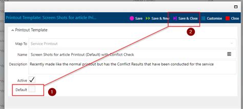 Printout Template Add Conflict Check Results Clcs Australia