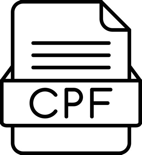 Cpf File Format Line Icon 28550061 Vector Art At Vecteezy
