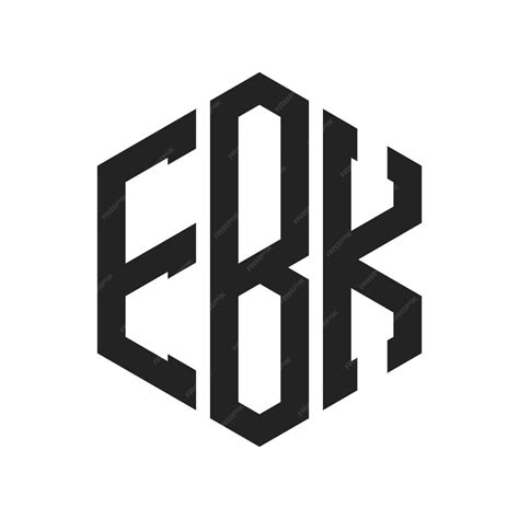 Premium Vector Ebk Logo Design Initial Letter Ebk Monogram Logo Using Hexagon Shape