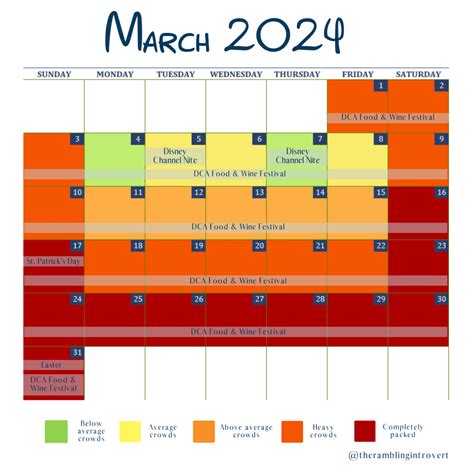 2024 Disneyland Crowd Calendar Artofit