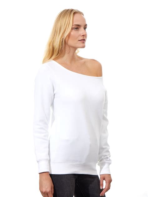Women Sweater Basic Plain Oversize Sweatshirt For Women White Sweats