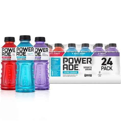 Powerade Zero Sports Drink Variety Pack 20 Fl Oz 24 Pk Shelhealth