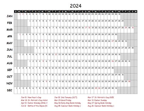 2024 Yearly Project Timeline Calendar Uk Free Printable Templates