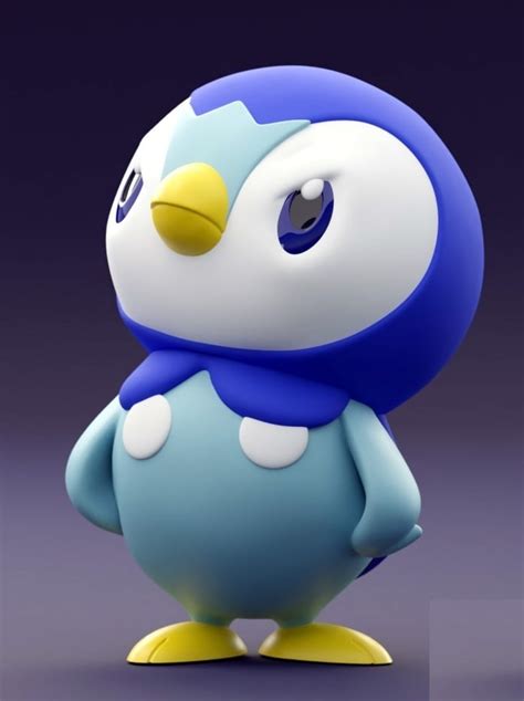 Stl Datei Suporte Alexa Echo Dot 4a E 5a Geração Piplup Grumpy Pokemon 🐉 ・vorlage Für 3d Druck