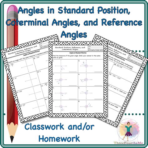 Angles In Standard Position Coterminal Angles And Reference Angles
