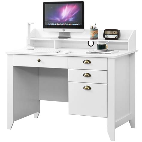Trendy Teenager Desk White Stylish And Functional Workspace Essentials