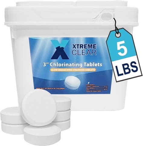 Xtremeclear 3 Inch Stabilized Chlorine Tablets For