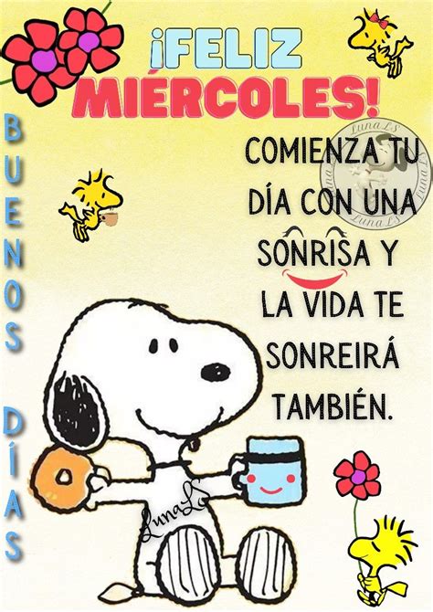 Feliz Miércoles Snoopy