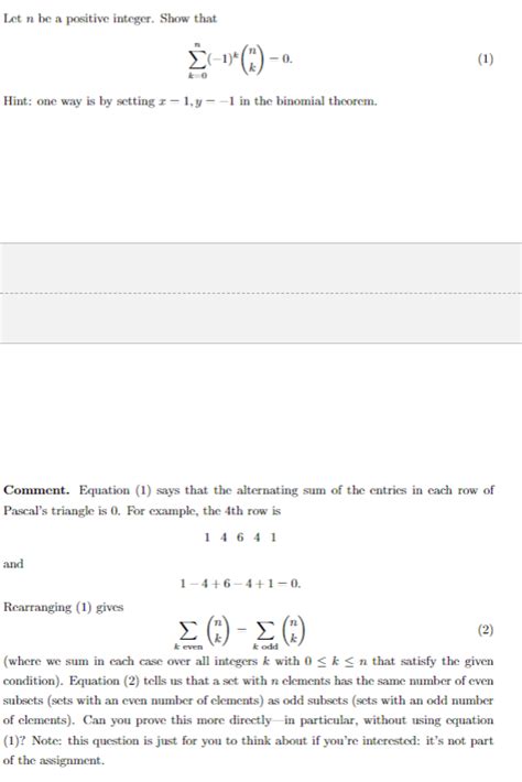 Solved Let N Be A Positive Integer Show That
