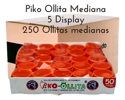 Dulce Piko Ollitas 250 Piezas Chile Chamoy Tamarindo Meses Sin Interés