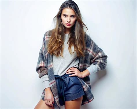 Premium Photo A Young Beautiful Girl Having Photoshoot Wearing Extra