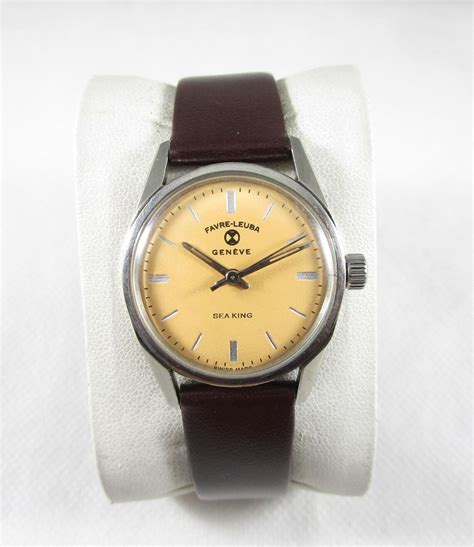 Original Favre Leuba Genève Sea King Hand Winding Swiss Made Pre Owned