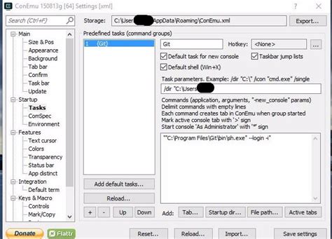 Windows Launch Conemu With Git Bash As Default When Running Cmdexe