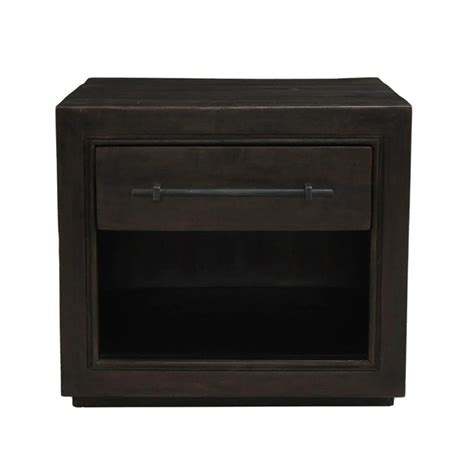 Modern Espresso One Drawer Nightstand Chairish