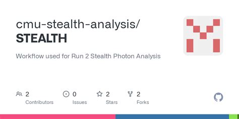 Github Cmu Stealth Analysisstealth Workflow Used For 2016 Stealth Photon Analysis