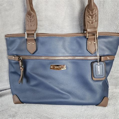Rosetti Bags Rosetti Blue Brown Faux Leather Purse Poshmark