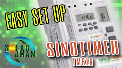 Easy Set Up Sinotimer Tm616 Youtube