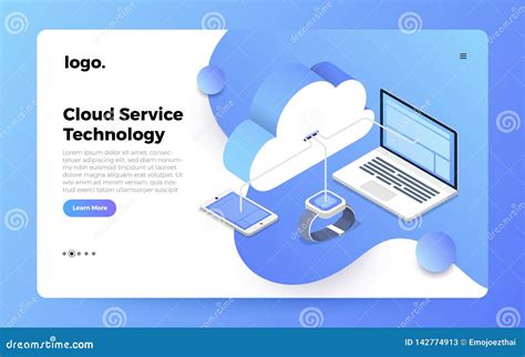 Isometric Cloud Computing Stock Vector Illustration Of Isometric