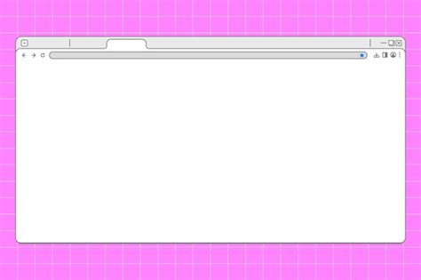 Premium Vector Web Browser Window With Tab Toolbar And Search Field