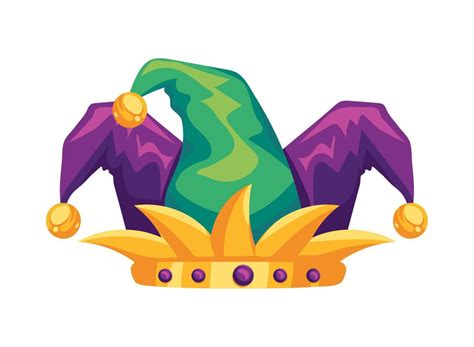 Joker Hat Mardi Gras 17122001 Vector Art At Vecteezy