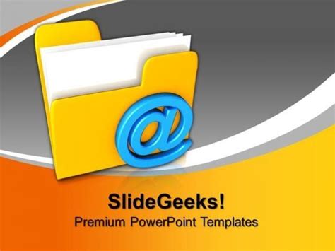 3d mail folder internet powerpoint templates and powerpoint themes 1012