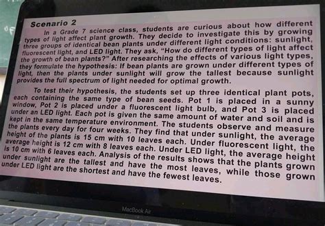 Scenario 2 In A Grade 7 Science Class Studyx