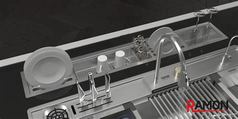 قیمت و خرید آبچکان توکار پشت سینک رامون ضمانت 25 ماه